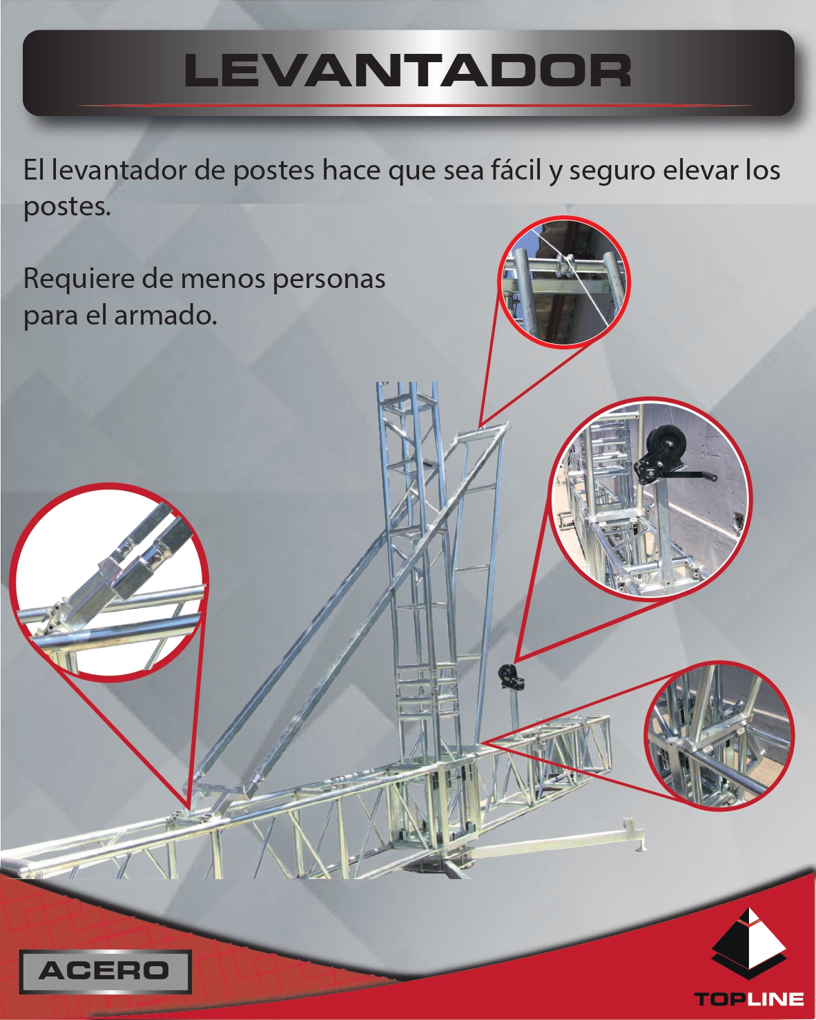 GROUND SUPPORT DE ACERO | Topline